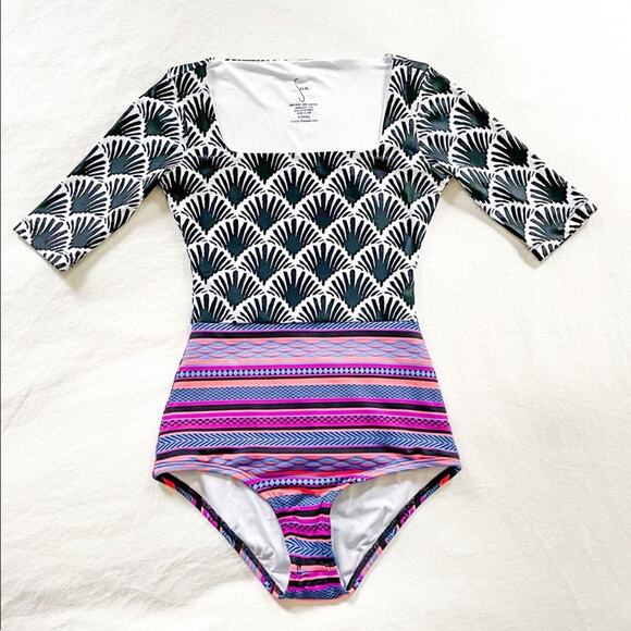 Seea | Swim | Seea Zuma Nwot One Piece Mixed Print Swimsuit Size Xs ...